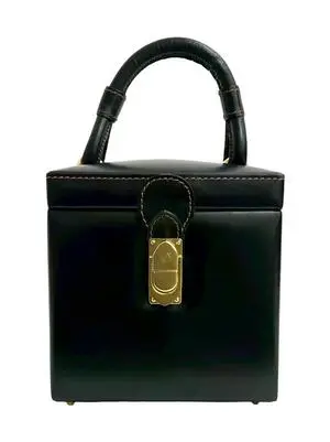 Loewe 20th Century Leather Vanity Bag - Black