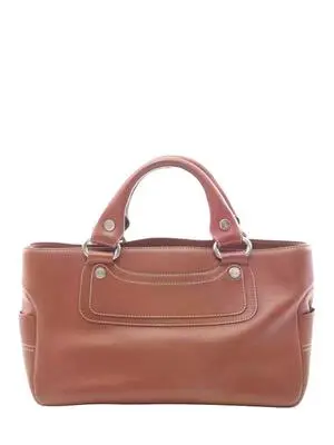 Celine 2000s Boogie Leather Handbag - Brown