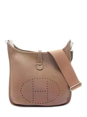 Hermès 2019 Clemence Evelyne Iii Pm Crossbody Bag Brown