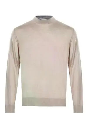 Eleventy Mock-neck Sweater Neutrals