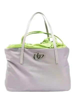 Byblos Drawstring Logo-plaque Tote Bag - Grey