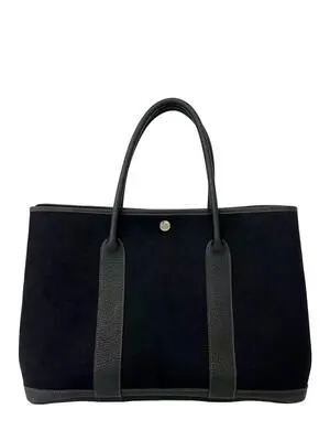 Hermès 2009 Toile And Negonda Garden Party 36 Tote Bag - Black