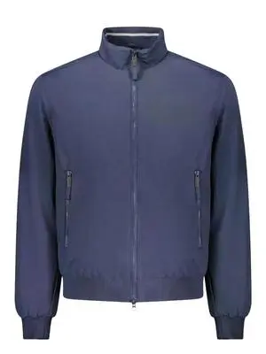 NORWAY 1963 Zip-up Ribbed-trim Bomber Jacket - Blue