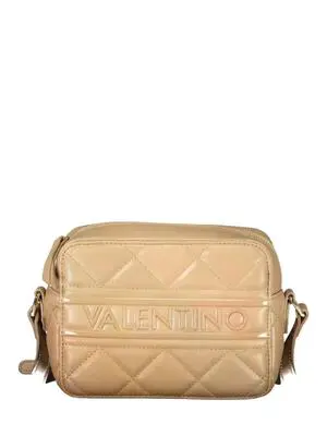 MARIO VALENTINO Quilted Logo-embossed Crossbody Bag - Neutrals