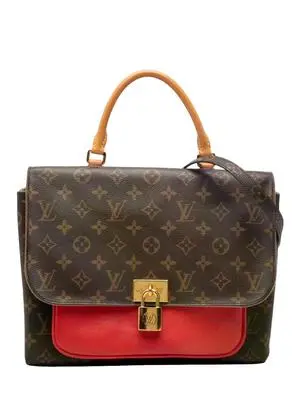LOUIS VUITTON 2018 Monogram Marignan Satchel - Brown