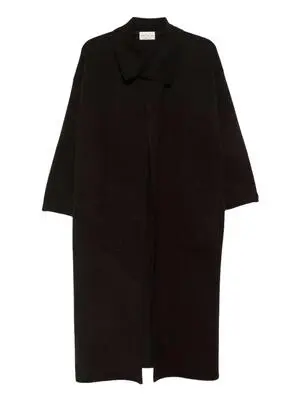 MA'RY'YA Buttoned-collar Coat - Brown