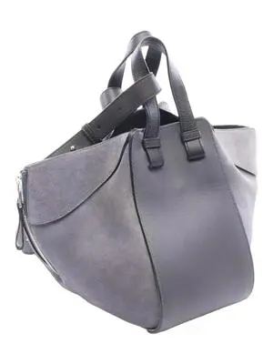 Loewe 2010s Small Hammock Suede Tote Bag - Grey