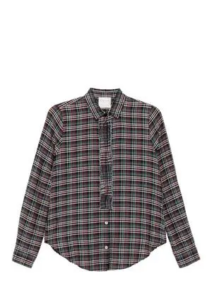 FORTE_FORTE Forte Forte Cotton Blend Tartan Shirt Blue