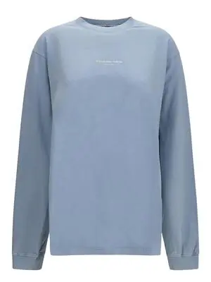 Alexander Wang Alexander Wang Women Long-Sleeve Logo T-Shirt Blue