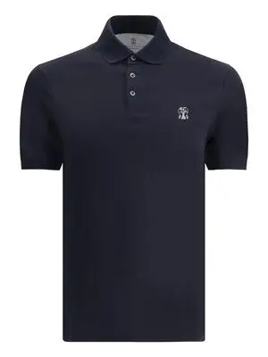 Brunello Cucinelli Cotton Polo - Blue