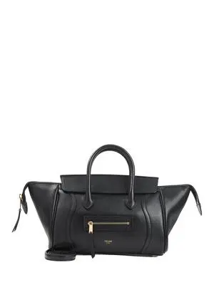 Celine Leather Small Luggage - Black