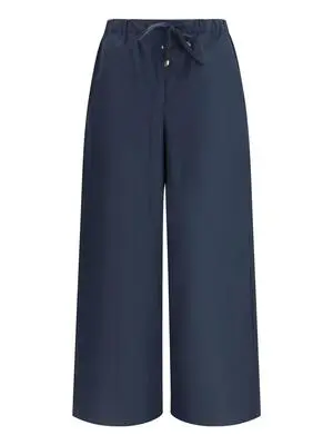 Max Mara 'S Maxmara Women Aureo Cotton Poplin Pants Blue