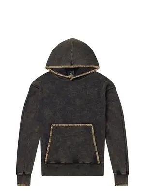 FRIZMWORKS Cotton-blend Jersey Hoodie - Brown