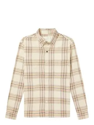 KARDO Ronald Checked Cotton Shirt - Neutrals