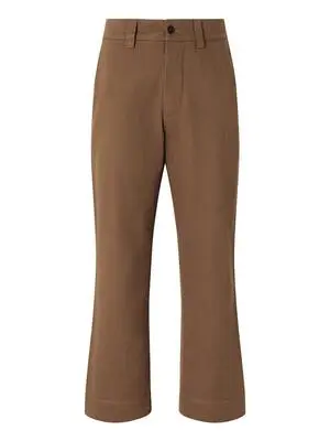MARGARET HOWELL Margaret Howell - MHL. Simple Straight-Leg Cotton-Drill Trousers - Men - Brown - XS