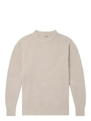 FRIZMWORKS Ribbed Wool-blend Sweater - Neutrals
