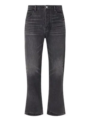 NAHMIAS Straight-leg Cotton-blend Jeans - Black