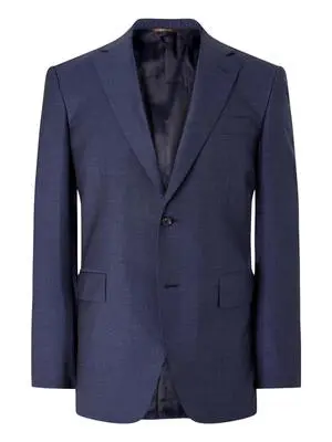 Canali Impeccabile Wool-fresco Suit Jacket - Blue