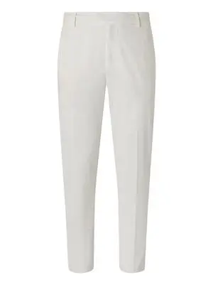 JAMES PERSE Slim-fit Stretch Cotton-blend Trousers - Neutrals
