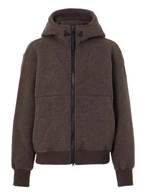 Canada Goose Chilliwack Hooded Wool-blend Fleece Bomber Jacket - Brown