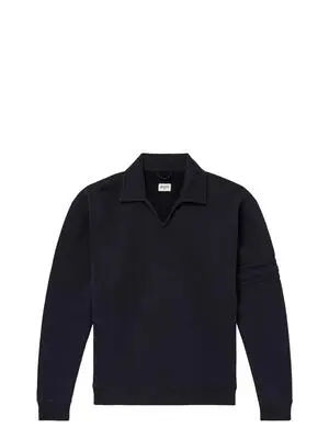 BODE BODE - Crew Polo Cotton-Jersey Sweatshirt - Men - Black - S