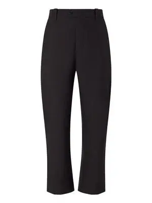 MARGARET HOWELL Straight-leg Wool Trousers - Brown
