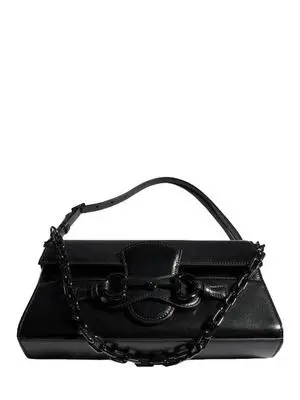Gucci Horsebit Ristretto Medium Shoulder Bag - Black