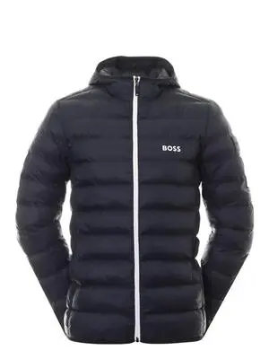 Hugo Boss Logo-print Padded-design Jacket - Black