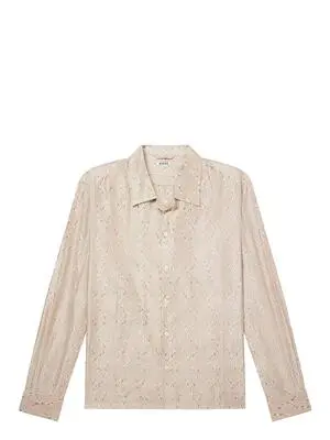 BODE Sagebrush Printed Silk-satin Shirt - Beige