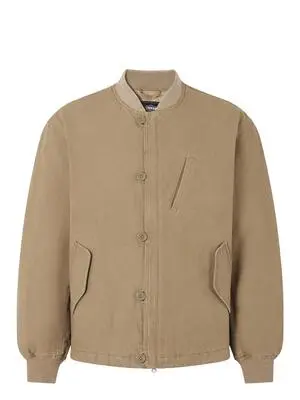 FRIZMWORKS Jungle Cotton Bomber Jacket - Neutrals
