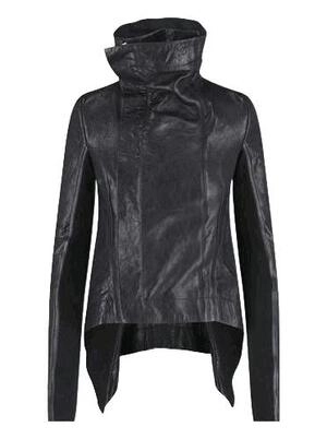 Rick Owens Long Sleeve Biker Jacket - Black