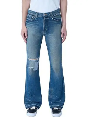 GALLERY DEPT. Distressed Straight-leg Jeans - Blue
