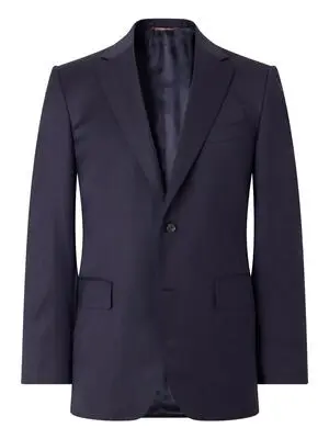 Canali Impeccabile Wool-fresco Suit Jacket - Blue