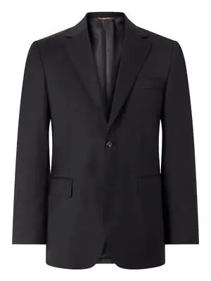 Canali Impeccabile Wool-fresco Suit Jacket - Black