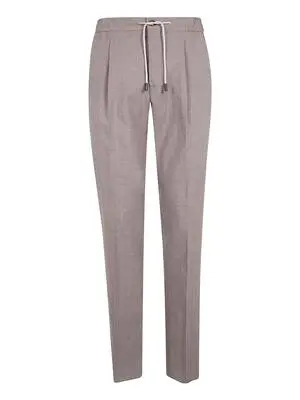 Incotex Pleated Drawstring Trousers No