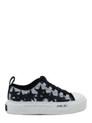 Amiri Star Embellished Low-top Sneakers - Black/silver