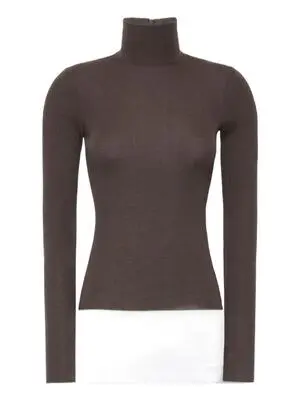 MAX MARA Max Mara Mxscavallo Ribbed Turtleneck Top