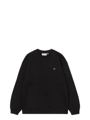 Carhartt Work In Progress Small Heart Patch Sweatshirt - Black