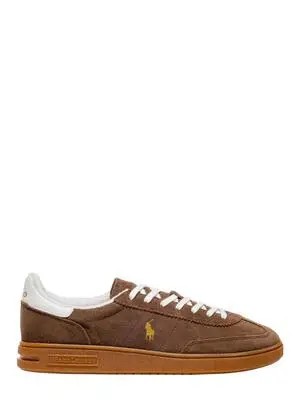 Polo Ralph Lauren Bedford Embossed Suede Sneakers - Brown