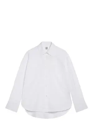 TOTEME Boxy Poplin Shirt - White