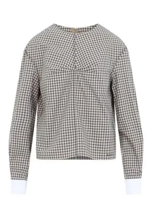 Marni Marni Checkered Cotton Shirt Women Multicolor