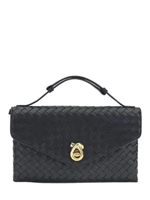 Bottega Veneta Knot Lock Shoulder Bag - Blue