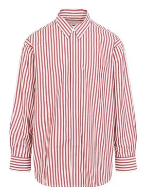 AMI Paris Large Striped Shirt - Red