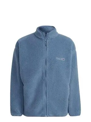 ADIDAS ORIGINALS Standcollar Teddy Fleece Jacket - Blue