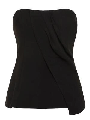 ANINE BING Strapless Blouse - Black