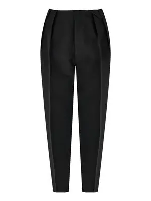 Bottega Veneta Waisted Tapered Trousers - Black