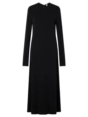 TOTEME Everyday Long-sleeve Maxi Dress - Black