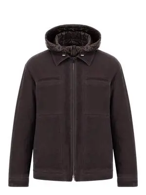 Herno Hooded Jacket - Dark Brown