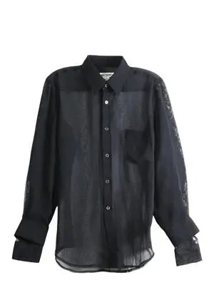 Comme Des Garçons Long-sleeved Shirt - Black