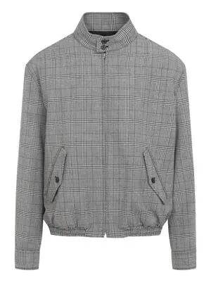 Marni Zip-up Checked Jacket - Black